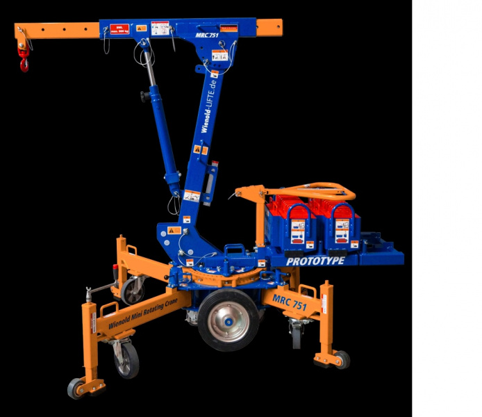 Otočný minijeřáb MRC751 - KMB STAVEBNÍ SERVIS